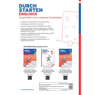 DURCHSTARTEN zur Englisch Matura AHS - Ferienhefte-Lernhilfen